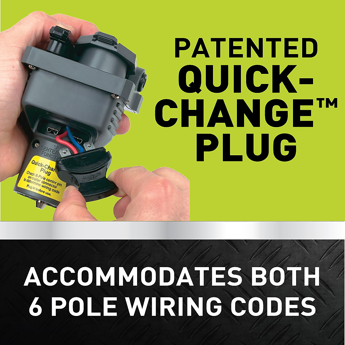 Hopkins 47570 7 Blade to 6 Round, 5 & 4 Flat w/ Quick-Change Plug