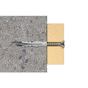 Fischer S8 (8mm) 5/16" x 1-9/16" 2-Way Nylon Expansion Anchor (100 Pcs)