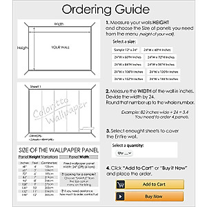 Coloritto Starry Night Peel and Stick Wallpaper | Removable Self Adhesive Space Wallpaper | Kid's Room Interior | Peel and Stick Wallpaper (Sample 12" W x 8" H)