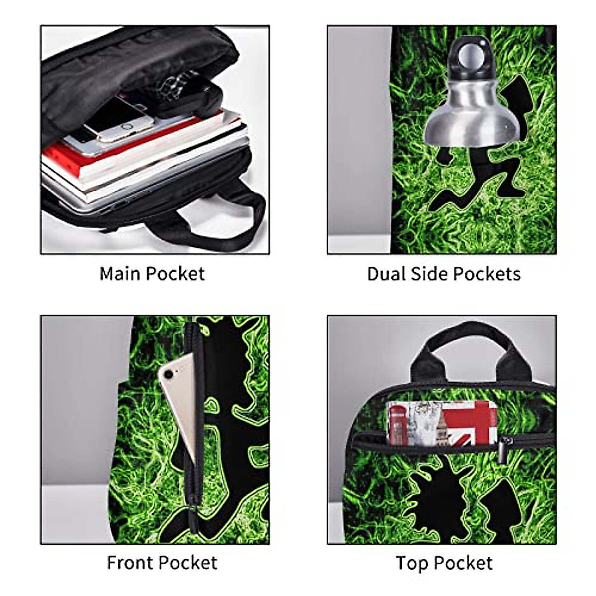 Hatchetman-ICP Backpack Game Bookbag Laptop Bag Travel Work Student Daypack for Boys Girls