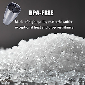 30oz Tumbler Lid, Replacement Lids Compatible for YETI 30 oz Tumbler, 14 oz Mug and 35 oz Straw Mug- Replacement Slide/Cover Magnetic Slider Switch,2Pcs Black