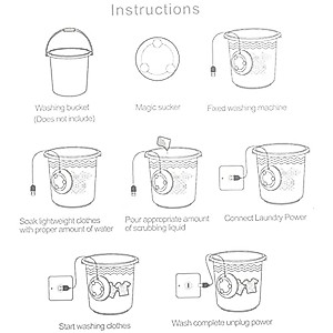 2in1 Mini Washing Machine Portable Rotating Turbine Washer With USB Cable Convenient For Travel Home Business Trip (B) Mini Washers, Turbo Washers, Washing Machines And Accessories, Single.