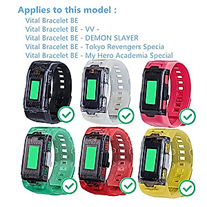 Aemus (3Pack) Compatible with Bandai Vital Bracelet BE Screen Protector For Digital Monster Digivice BE -VV- Protective Film HD Clear TPU Film