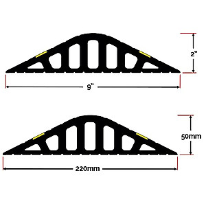 2" High Garage Door Flood Barrier Threshold Kit ‘GARADAM’ (10'3") | Flexible PVC | Complete Kit Includes 2 Adhesives | GaraDry