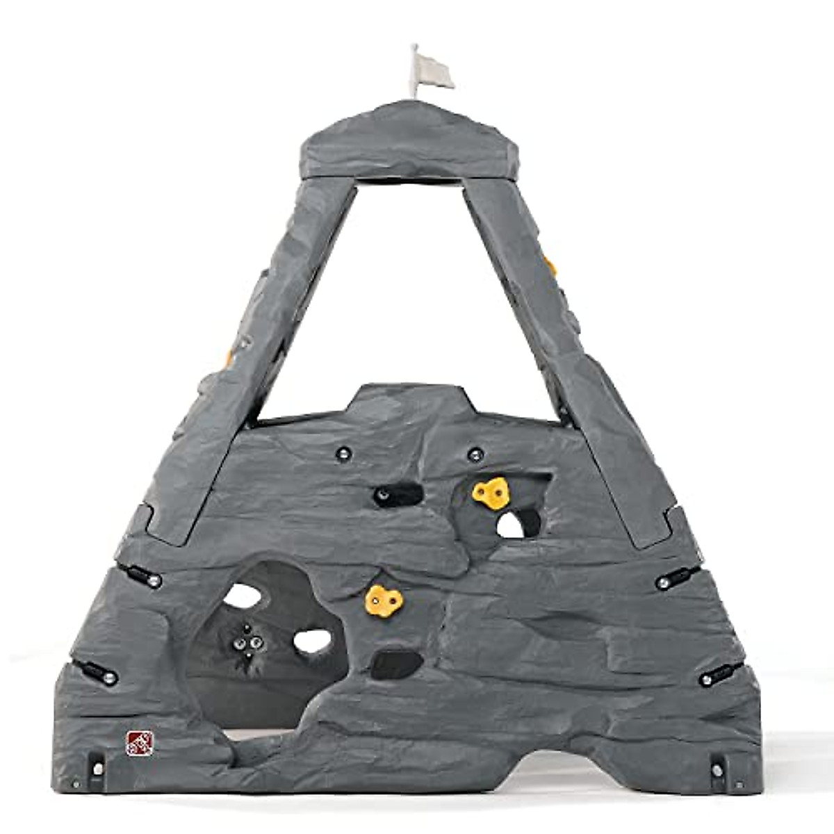 Step2 Skyward Summit Climber – Authentic Kids Playset Rock Climbing Wall with Four Unique Climbing Walls, Two Cargo Nets, Floor Net, and Flag – Rock Climbing Jungle Gym for Backyard