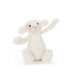 Jellycat Bashful Lamb Stuffed Animal, Medium 12 inches | Lamb and Sheep Plush Toy | Classic Children's Gift