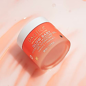 Pacifica Beauty, Glow Baby Hydrodew Gel Face Moisturizer, Dewy Glowing Skin, Vitamin C, Niacinamide, Fine Lines, Dryness, Dull Skin, Non-Sticky Formula, Hydrating, Vegan & Cruelty Free