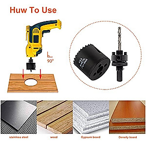 10 PCS 2 inch Desk Wire Cord Cable Grommets Hole Cover with Hole Saw Kit High Speed Bi-Metal Holesaw Drill Bits for Office PC Desk Cable Cord Organizer
