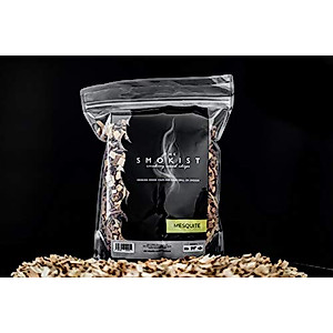 The Smokist BBQ Smoking Pouch for The Grill, Stainless Steel, with Wood Smoking Chips (Mesquite Wood)