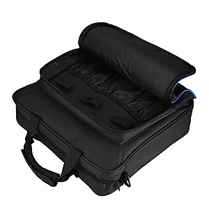 Zerone Portable Carrying Bag Travel Shoulder Bag Storage Case for PS4 Pro Black