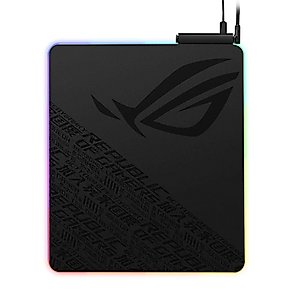 ASUS ROG Claymore II Wireless Modular Gaming Keyboard + ROG Balteus Qi Vertical Gaming Mouse Pad Bundle