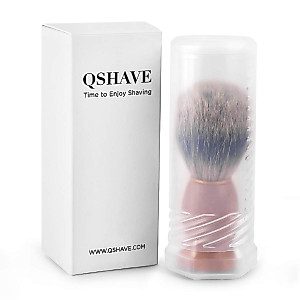 QSHAVE Shaving Brush Travel Case Holder Fit for Most of Shaving Brushes (Brush not Included)