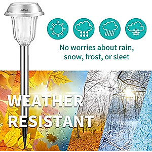 Nekteck Solar Lights Outdoor, 6 Pack Solar Pathway Lights Waterproof, Landscape Lighting Solar Powered, Wireless Solar Garden Lights Decorative for Yard, Patio, Landscape and Walkway