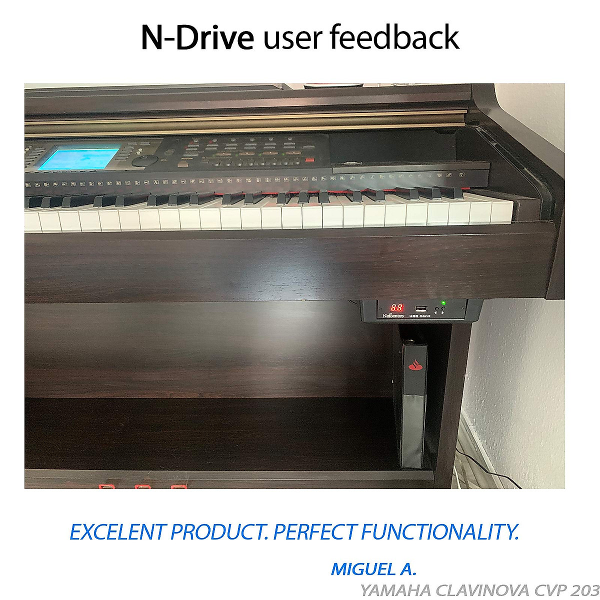 USB Floppy Disk Drive Emulator N-Drive 100 for Yamaha Clavinova CVP 201/202/203/205/207/209