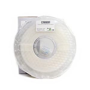 Certified Food Grade PLA+ 3D Printer Filament - Carbon Brand - Lab Tested FDA Compliant Food Safe, 1.75mm, 1kg, Temp: (Nozzle 190°C - 220°C, Bed: 0°C/40°C - 70°C), Accuracy: +/- 0.02 (Transparant)