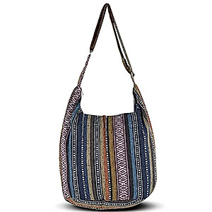 Your Cozy Sling Purse Hippie Bags For Women Crossbody Bag Thai Top Handmade Shoulder Bag with Adjustable Strap Tribe-04