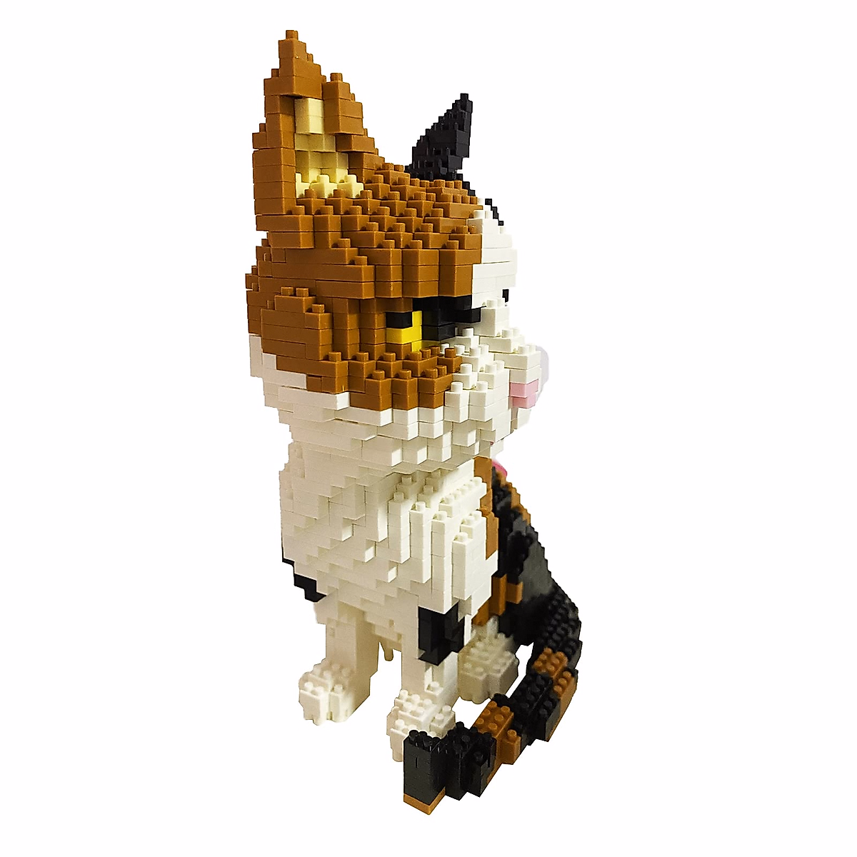 Larcele Cat Micro Building Blocks Animal Set, DIY Mini 3D Building Toy Bricks,1191pcs KLJM-05 (Cat, Model1979)