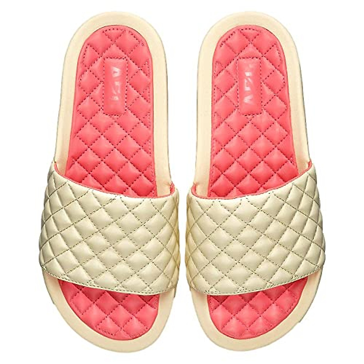 Athletic Propulsion Labs Women's Lusso Slide, Vanilla/Fire Coral, 7