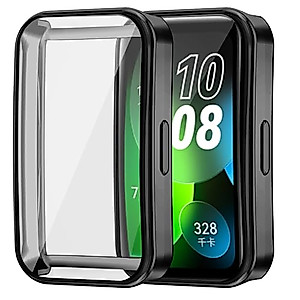 USTIYA Case for Huawei Band 8 Cover Screen Protection Accessories 2X (Black)
