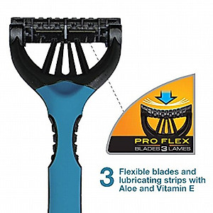 Schick Xtreme 3 Disposable Razors for Men with Refreshing Scented Handle, 4 Count