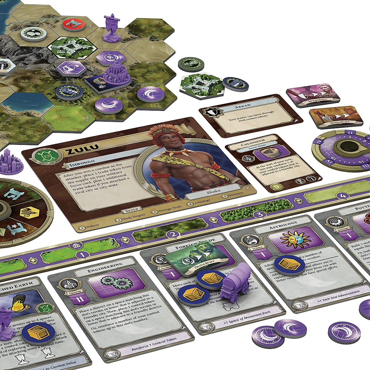 Sid Meier's Civilization: A New Dawn Terra Incognita Board Game Expansion - Explore Beyond The Borders! Strategy Game, Ages 14+, 2-5 Players, 1-2 Hour Playtime, Made by Fantasy Flight Games