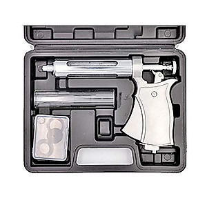 BZZBZZ Animals Injector 50ml Continuous Livestock Syringe Semi Automatic Stainless Steel Vaccination Gun Adjustable for Horse Sheep Cattle Pig Farm Equipments