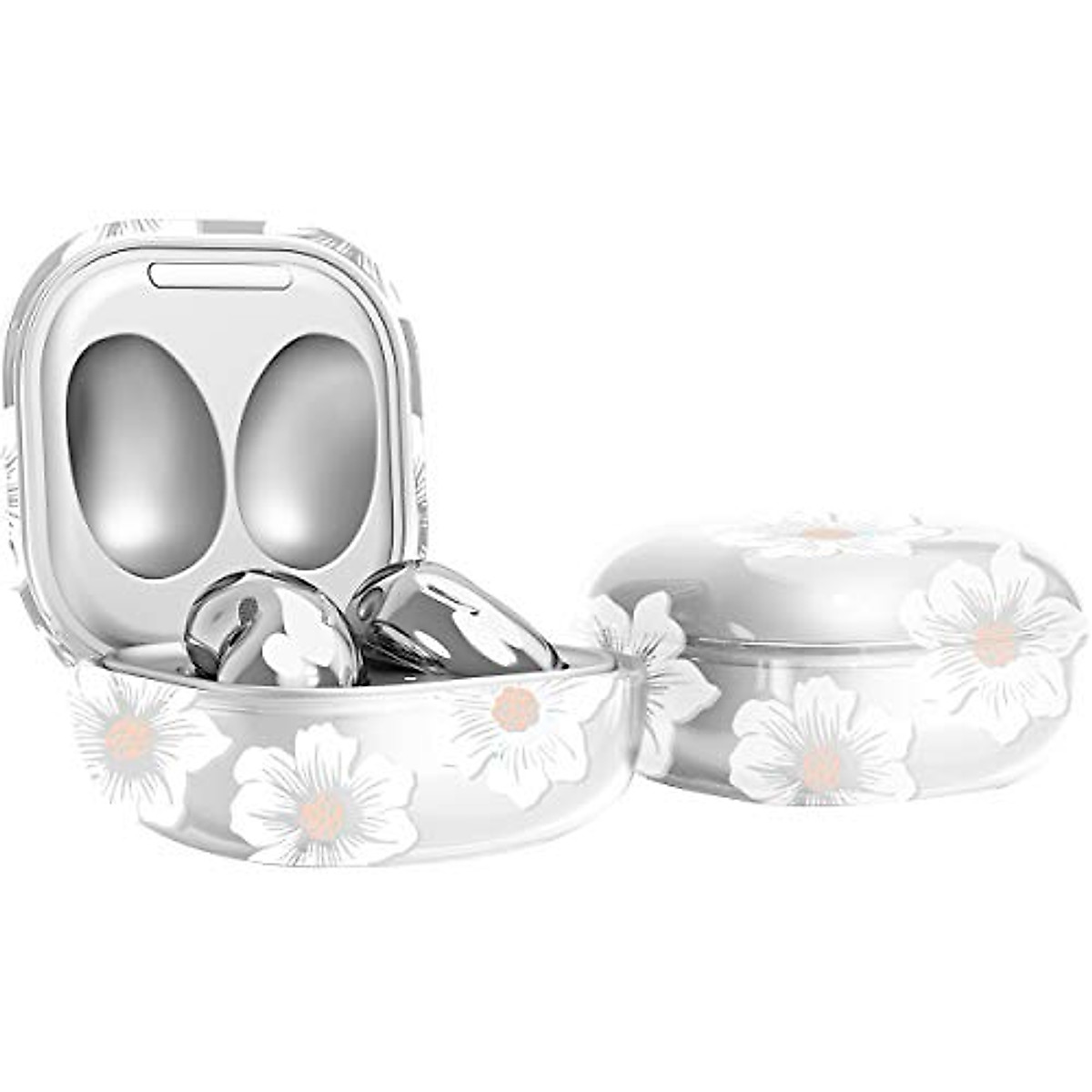 Youtec Galaxy Buds 2 Case, Galaxy Buds Pro Case, Galaxy Buds Live Case, Soft Shockproof Protective Case Cover Skin with Keychain for Women Men Compatible with Glaxy Buds Live 2020/Pro 2021/Buds 2 2021