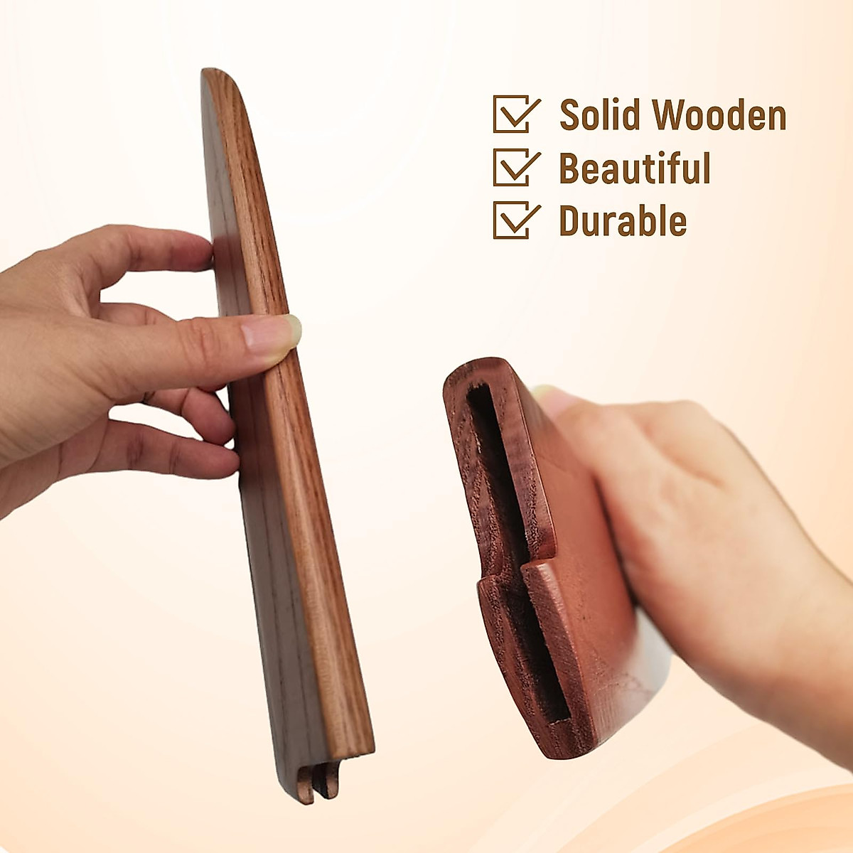 MYCENSE Knife Sheath Blade Protector Cover Wood Durable Multifunction Cover Wear Resistant Bag Classical Cutter Cover for Camping Outdoor Kitchen, 240mm