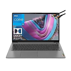Lenovo Ideapad 3i 15.6" FHD Touch Screen Laptop, 11th Gen Intel Core i5-1135G7, Windows 11 Home in S Mode, Privacy Camera, Arctic Grey, w/HDMI (36GB RAM | 2TB PCIe SSD)