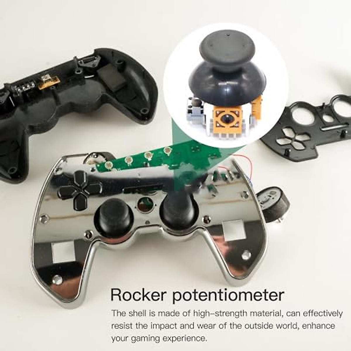 New 5 pcs Analog Stick Joystick Replacement Parts for Xbox360 PS2 PS3 wireless controller only
