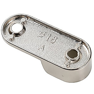 HWMATE 2-Pack Silver Thickening Nickel Plated Zinc Alloy Clothes Rod Holder End Support For Closet