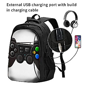 Swono Game Controller Backpack with Usb Port School Work Backpack for Women Men