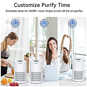 Air Purifiers for Home Large Room Up to 1345 Ft², Tailulu H13 True HEPA Air Filter Purify Smoke Pollen Pet Dander Dust Smell for Bedroom, Kitchen, Air Cleaner with Replacement Filter