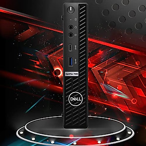 Dell OptiPlex 7080 XE Mini PC Business Desktop, Intel Core i5-10500T Processor, 32GB DDR4 RAM, 2TB PCIe SSD, Wi-Fi 6, Bluetooth 5.1, Ethernet, Windows 11 Pro, Black