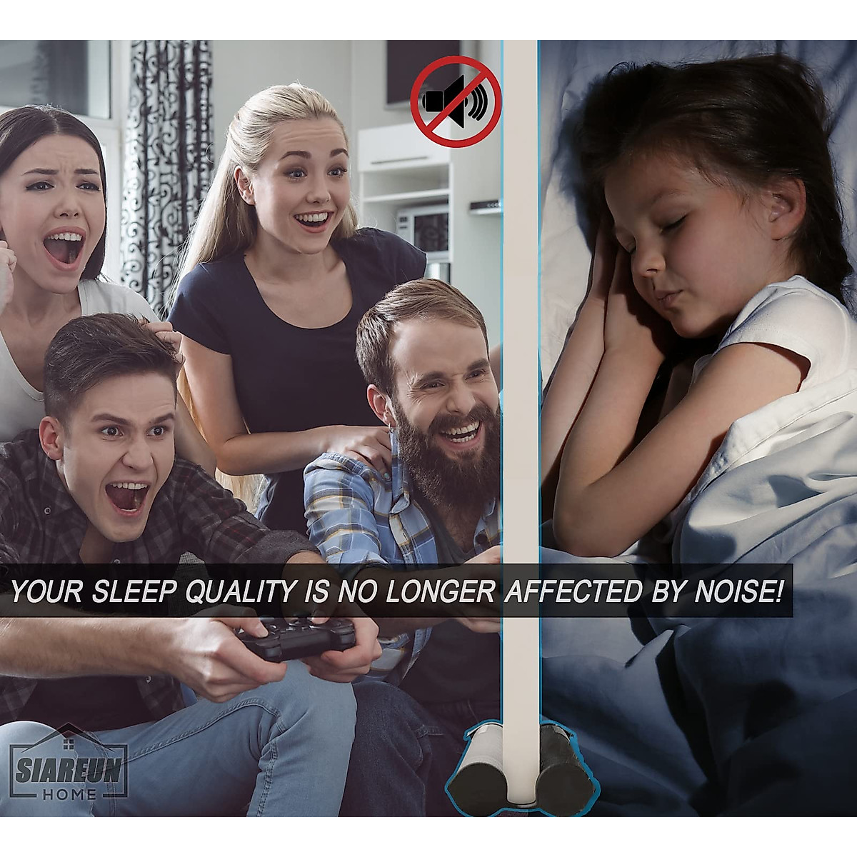 Door Draft Stopper, Draft Stopper for Bottom of Door 30-36",Under Door Draft Stopper Weather Stripping,Door Sweep Soundproof, Black