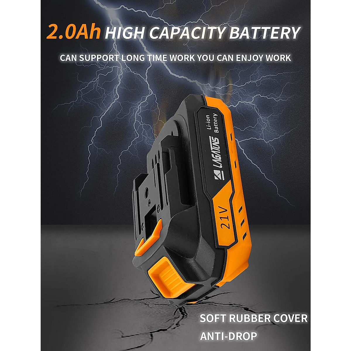 Power Drill Cordless,21V Electric Power Drill Set,18+1 Clutch & Variable Speed,3/8-Inch Keyless Chuck，40NM（355in-Lbs）Max Torque,with a Battery & Charger,and other Accessories