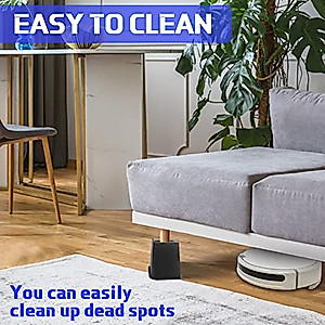 Twakashic Bed Furniture Risers 6 Inch, Bed Frame Risers Heavy Duty, Bed Elevators for Under Bed Storage, Lifts up to 5000LBS for Sofa Table Chair Couch (Set of 6, Black)