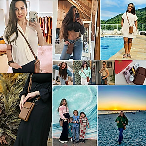 BULL GUARD Crossbody Leather Wallet Phone Purse, Anti Theft and RFID Blocking, Small Elegant Design for Travel