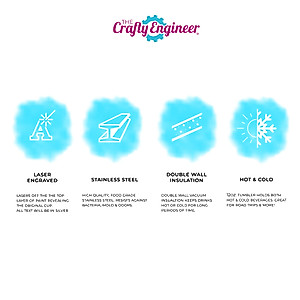 The Crafty Engineer Customized T-Rex Dinosaur Kid's Water Bottle, Back to School (Black)