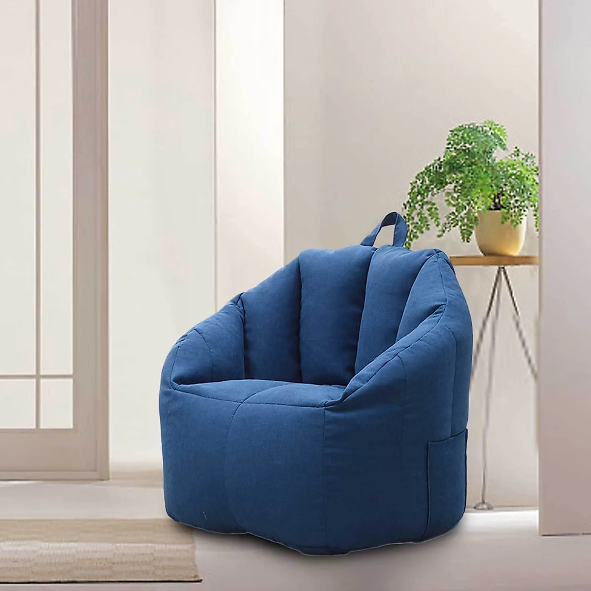 RFSHOP Bean Bag Chair, Bean Bags for Classroom, Bean Bag Chair Without Filling, Durable Polyester Nylon Blend Washable Ultra Soft Fine-Lint Cotton and Quality Fabric Beanbag Cover Without Fillings