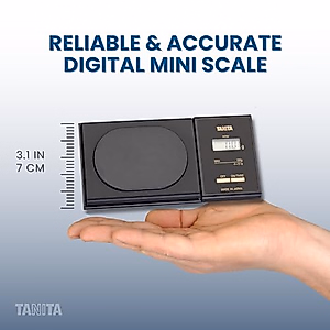 Tanita 1479V Professional Digital Mini Scale - Japan Technology - 120 Grams Capacity - Accurate & Reliable Gold Weighing- with Clear 4-Digit LCD, Low Battery Indicator, Energy Saving, Pocket Size