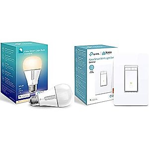 Kasa Smart Light Bulb & Smart Dimmer Switch by TP-Link, Single Pole, Needs Neutral Wire,WiFi Light Switch for LED Lights, Compatible with Alexa and Google Assistant,UL Certified, 1-Pack(HS220)