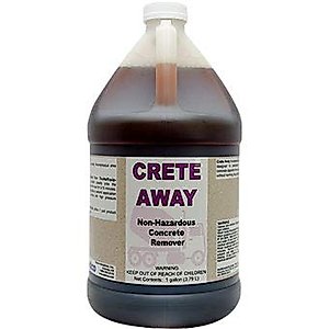 Crete Away Concrete Remover from Trucks, Mixers and Construction Equipment Mortar Grout and Stucco - Non Hazardous (1 Gallon)