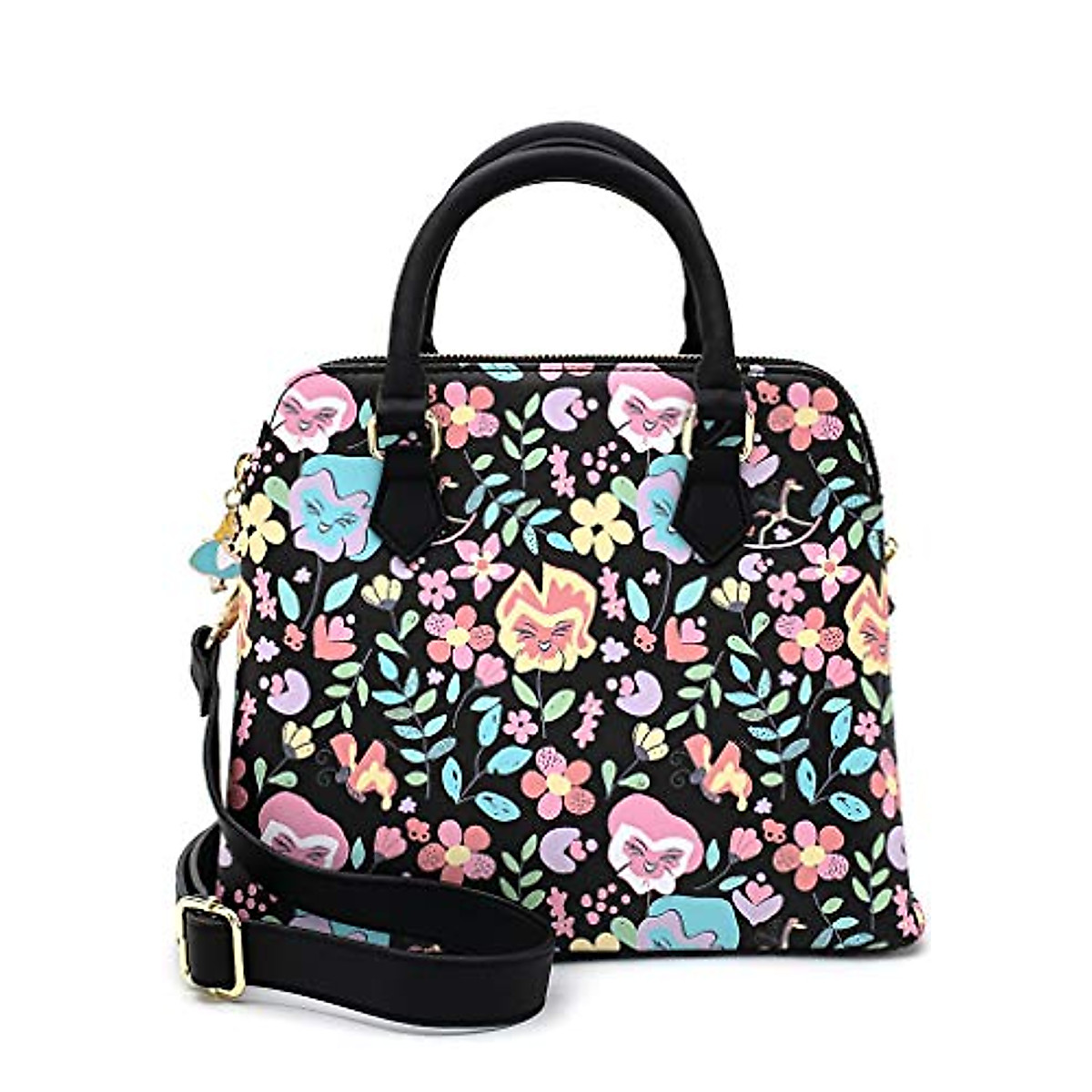 Loungefly X Disney Alice in Wonderland Flowers AOP Crossbody Bag