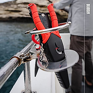 BUBBA 8.5" Stainless Steel Pliers with Non-Slip Handle, Spring Loaded with Crimping Tools and Anvil Cutters Lanyard Hole and Sheath