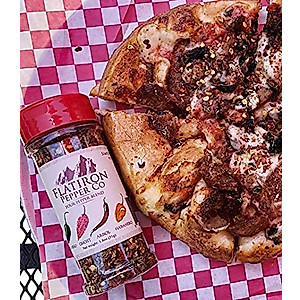 Flatiron Pepper Co - Four Pepper Blend. Premium Red Chile Flakes. Habanero - Jalapeno - Arbol - Ghost Pepper