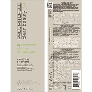 Paul Mitchell Clean Beauty Everyday Shampoo, Boosts Shine, Adds Body, For All Hair Types, 8.5 fl. oz.