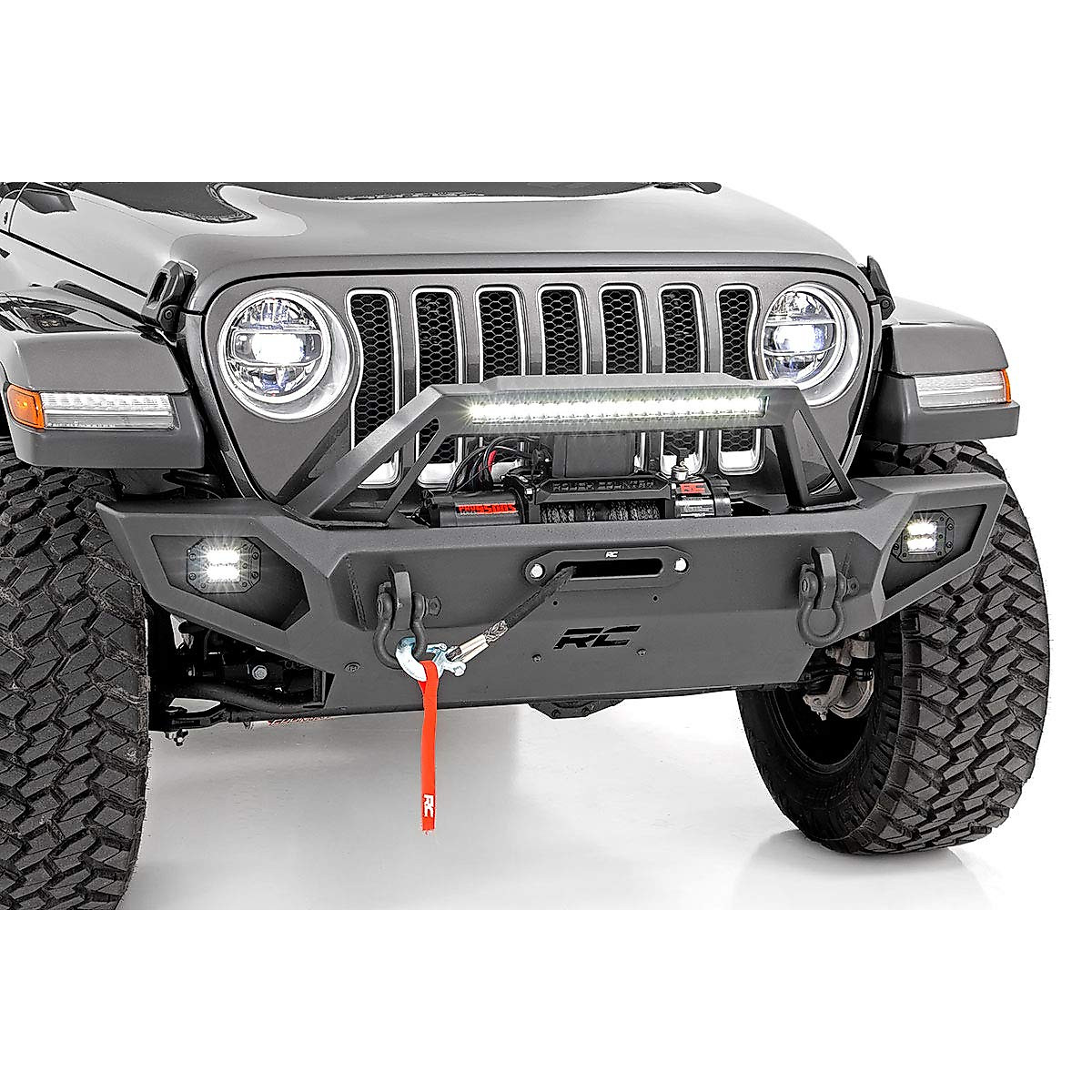 Rough Country Front Winch Bumper for Jeep Wrangler JK/JL & Gladiator JT - 10585