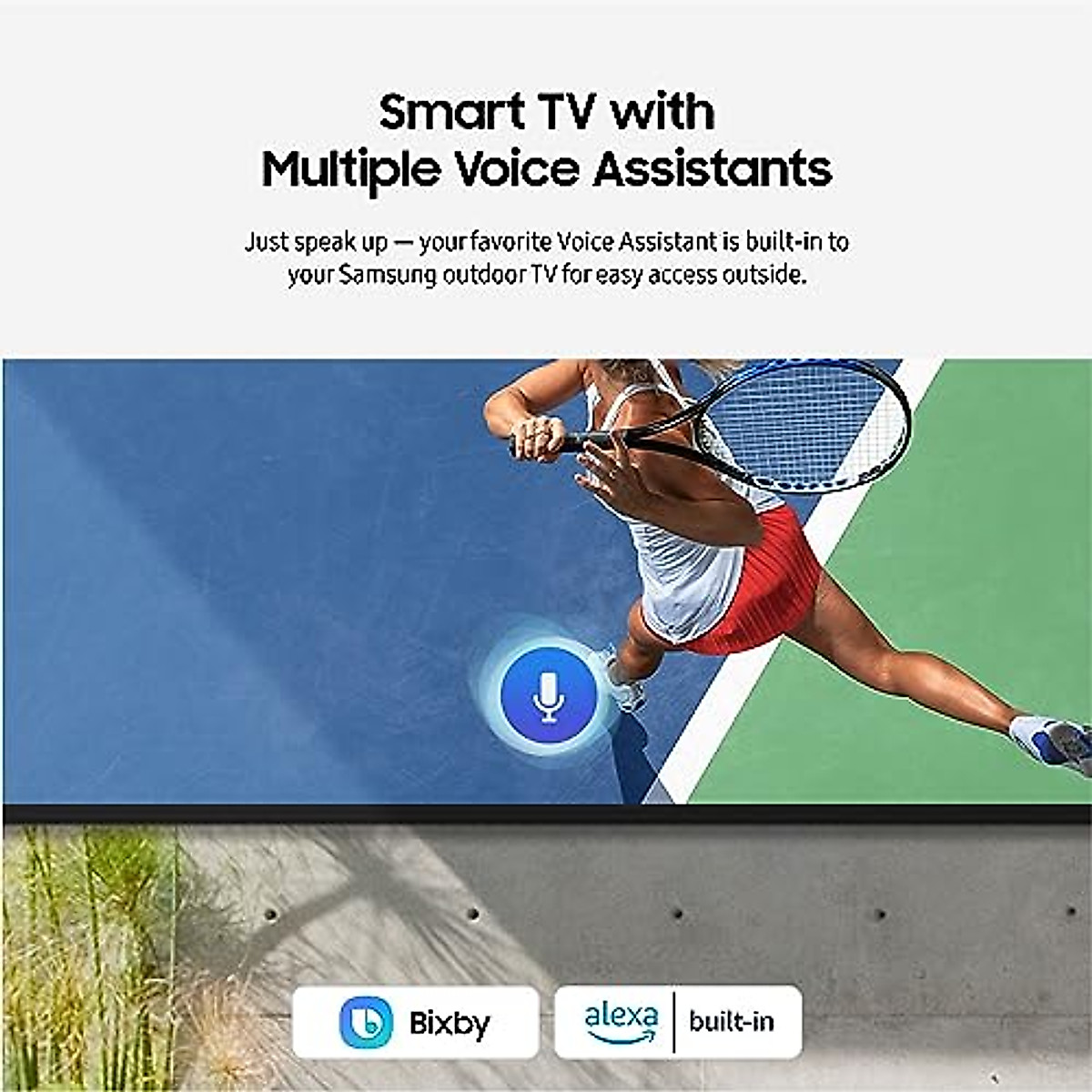 SAMSUNG 85-Inch Class Neo QLED 4K The Terrace Full Sun Outdoor Series, Ultra Bright Picture, IP56, Anti-Reflection, Wide Viewing Angle, Quantum HDR+ Smart TV w/Alexa Built-in (QN85LST9C, 2023 Model)