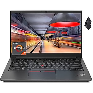Lenovo ThinkPad E14 Gen 3 AMD Business Laptop, 14" FHD (1920x1080), AMD Ryzen 7 5700U, HDMI, Webcam, WiFi 6, Fingerprint Reader, Backlit Keyboard, Windows 10 Pro (24GB RAM | 1TB PCIe SSD)